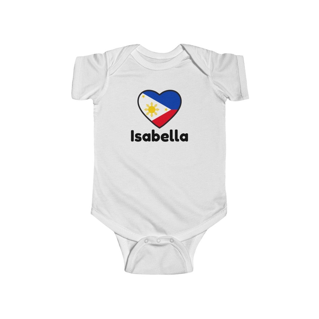 Filipino Custom Baby Onesie, Personalized Filipino Baby Clothes, Gift ...