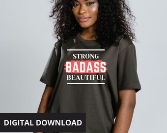 Beautiful Badass Png - Etsy