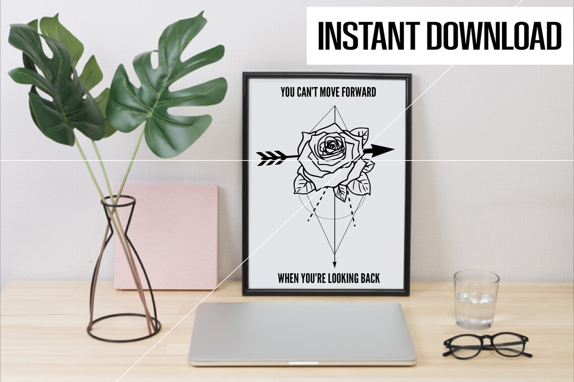 Rosebud Wall Decor SVG PNG EPS *download Design* Downloadable Art ...