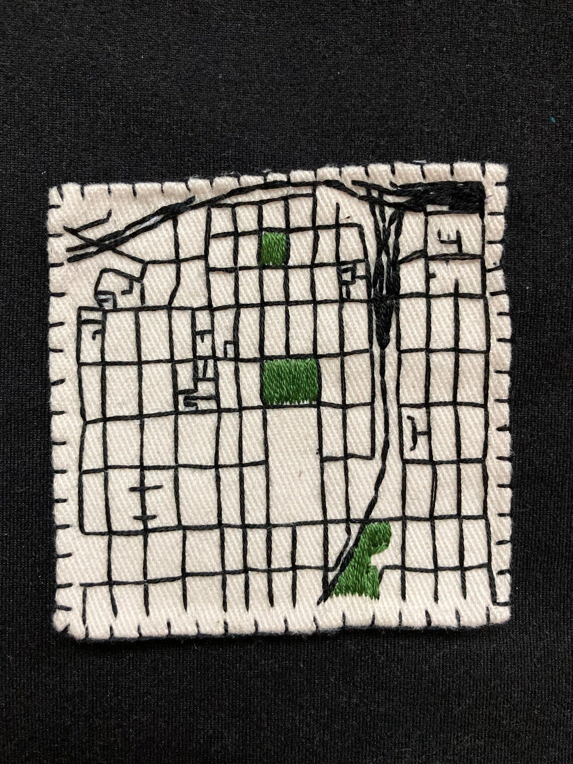 Custom Map, Hand Embroidered Patch - Sew-on Patch - Etsy