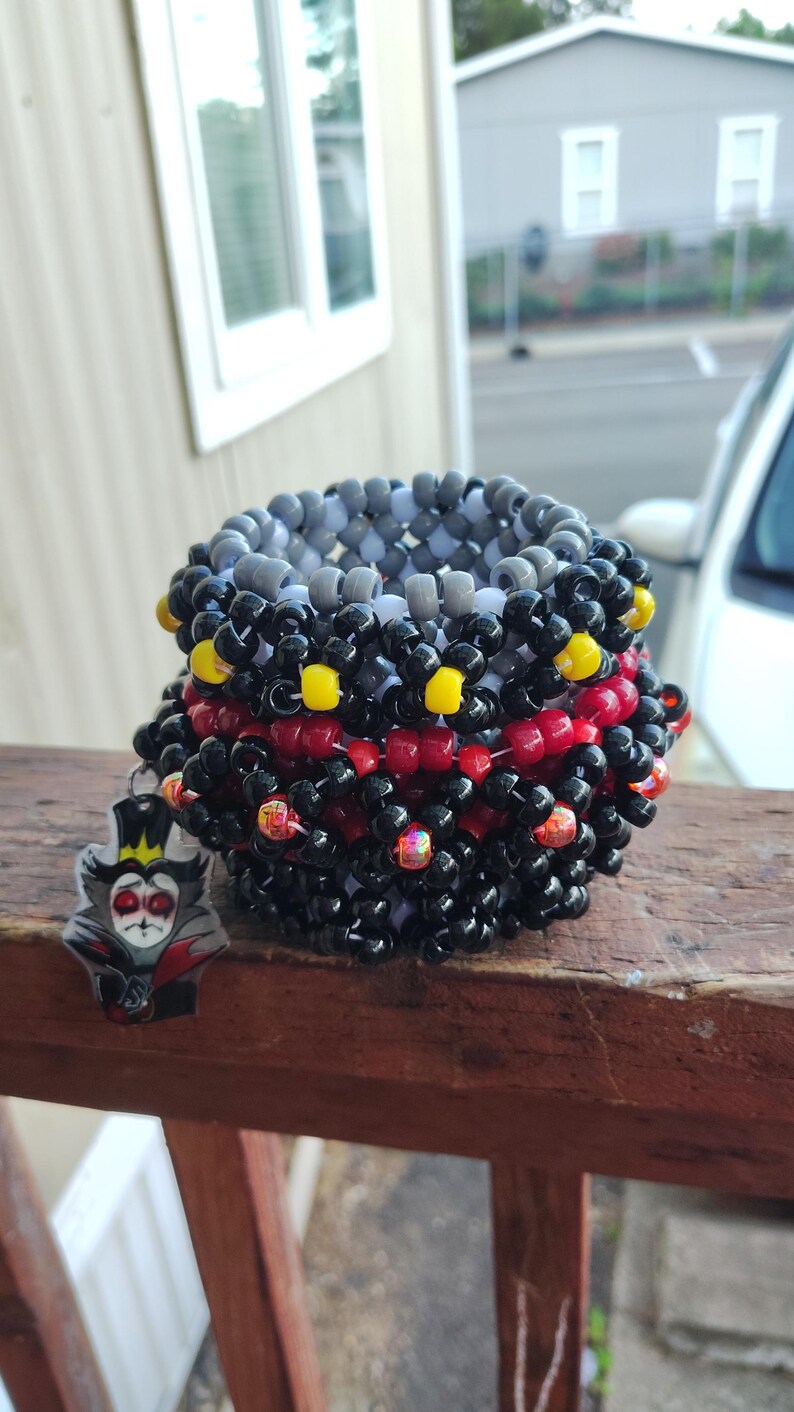 Stolas Helluva 3D X Base Perler Rotator Cuff Bracelet - Etsy