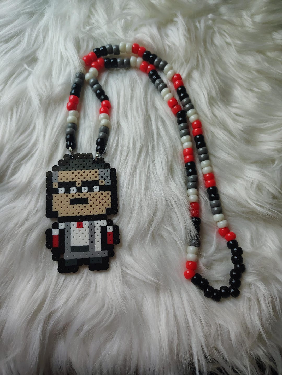 Medic TF2 Perler Beads Pendant Pony Bead Kandi Necklace - Etsy