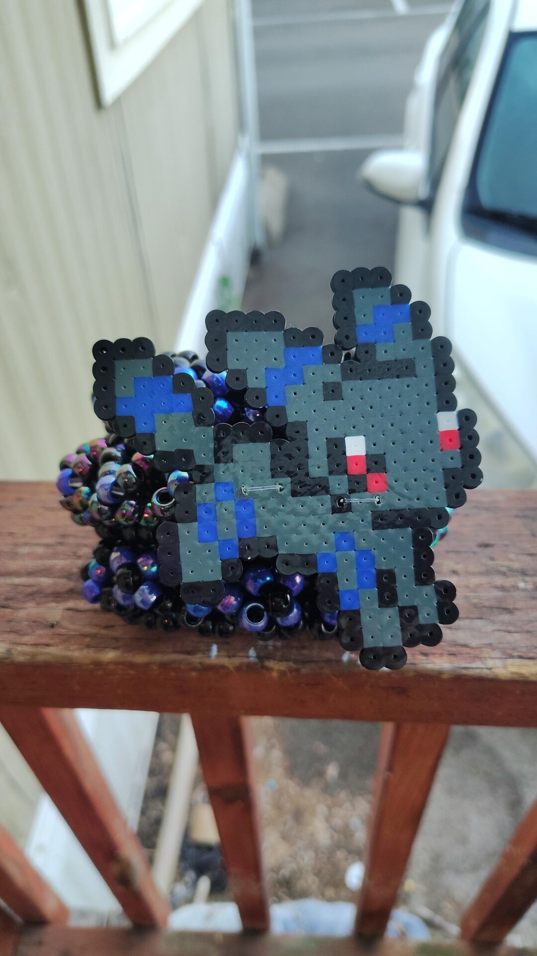 Shiny Umbreon Pokemon 3D X Base Perler Rotator Cuff Bracelet - Etsy
