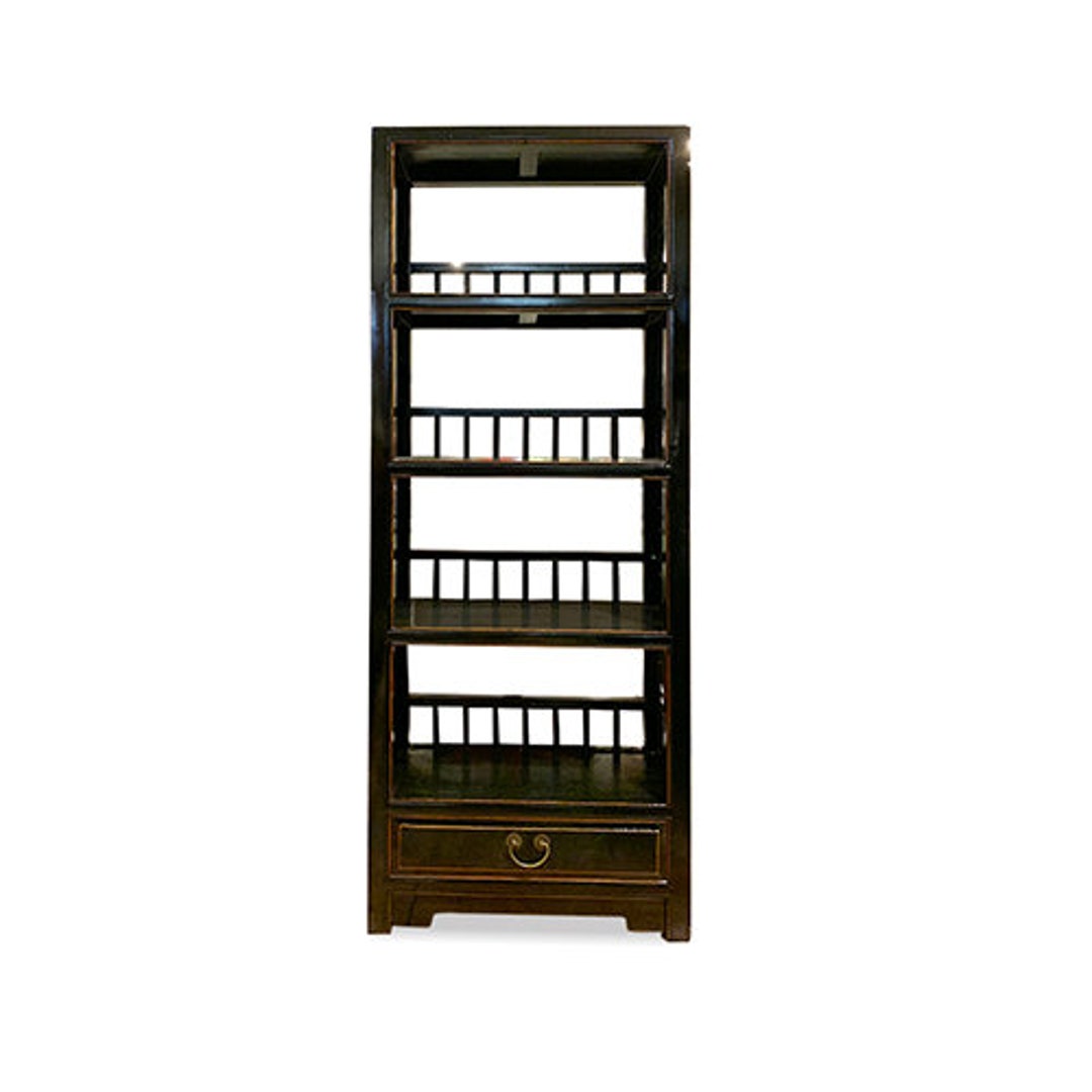 Asian Panel Design Bookcase - Etsy