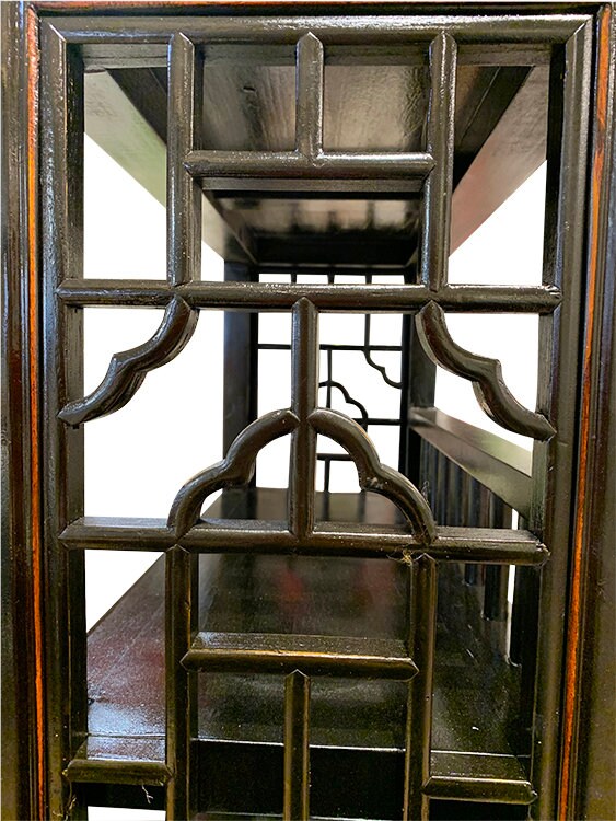 Asian Panel Design Bookcase - Etsy