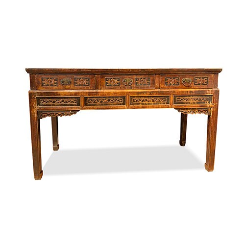 Asian Antique Hand Carving Console Table - Etsy