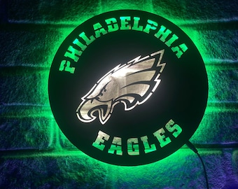 Philadelphia Eagles Wood American Flag Sign - Etsy