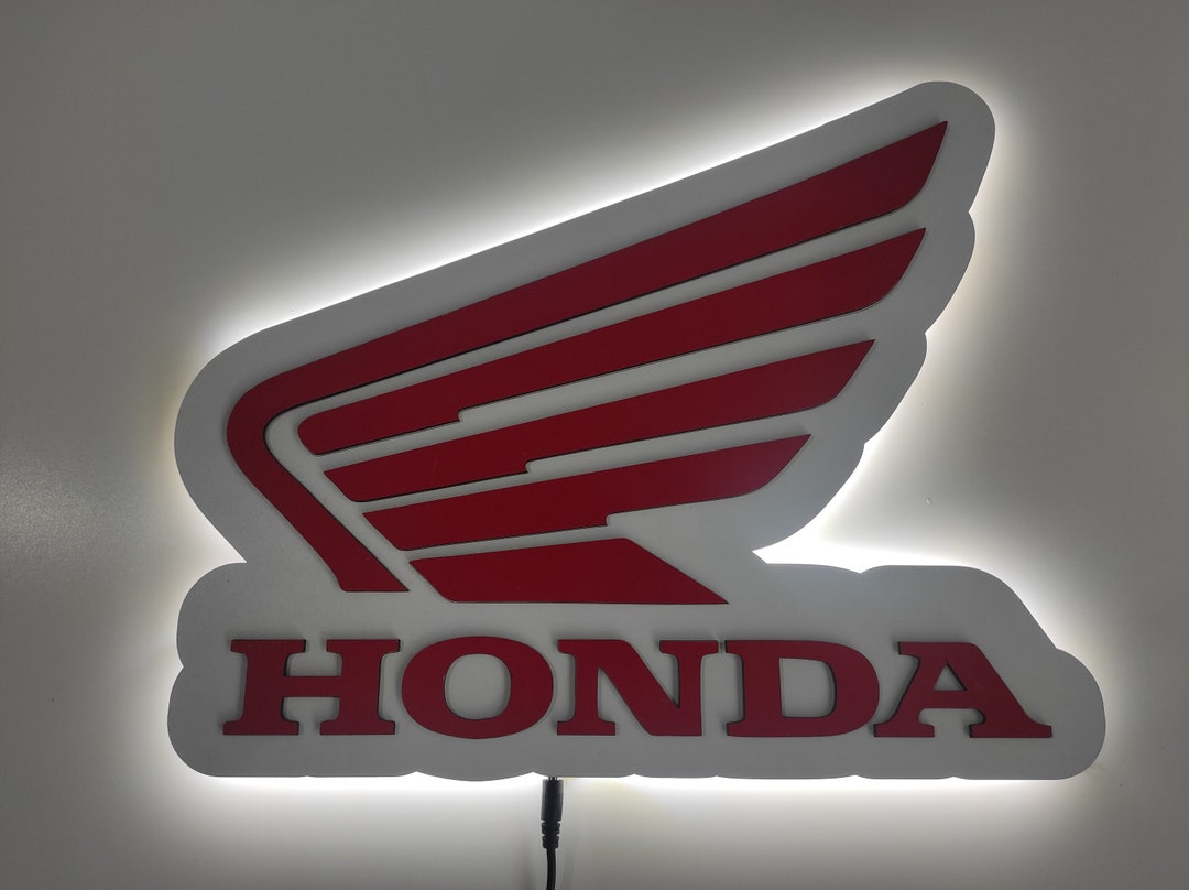 Honda Lighted Wall Sign,honda 3D Sign,lighted Wall Decor,multi Layered ...