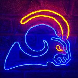 Los Angeles Rams Neon Sign,lighted Wall Decor,office Sign,christmas ...