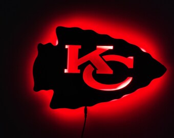 Kansas City Chiefs LED Neon Sign Size 8x12 - Etsy