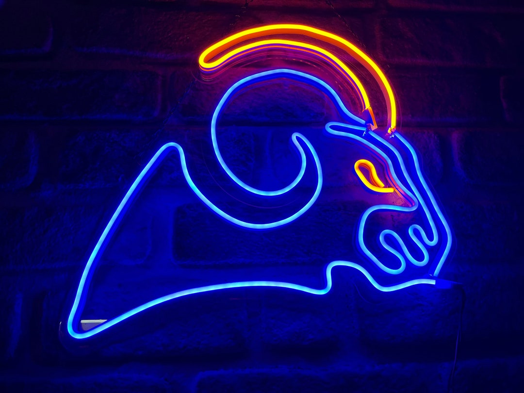 Los Angeles Rams Neon Sign,lighted Wall Decor,office Sign,christmas ...
