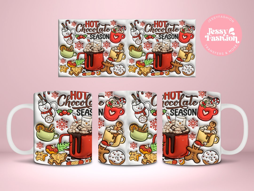 Hot Chocolate Season Mug Christmas Mug Hot Chocolate Mug - Etsy