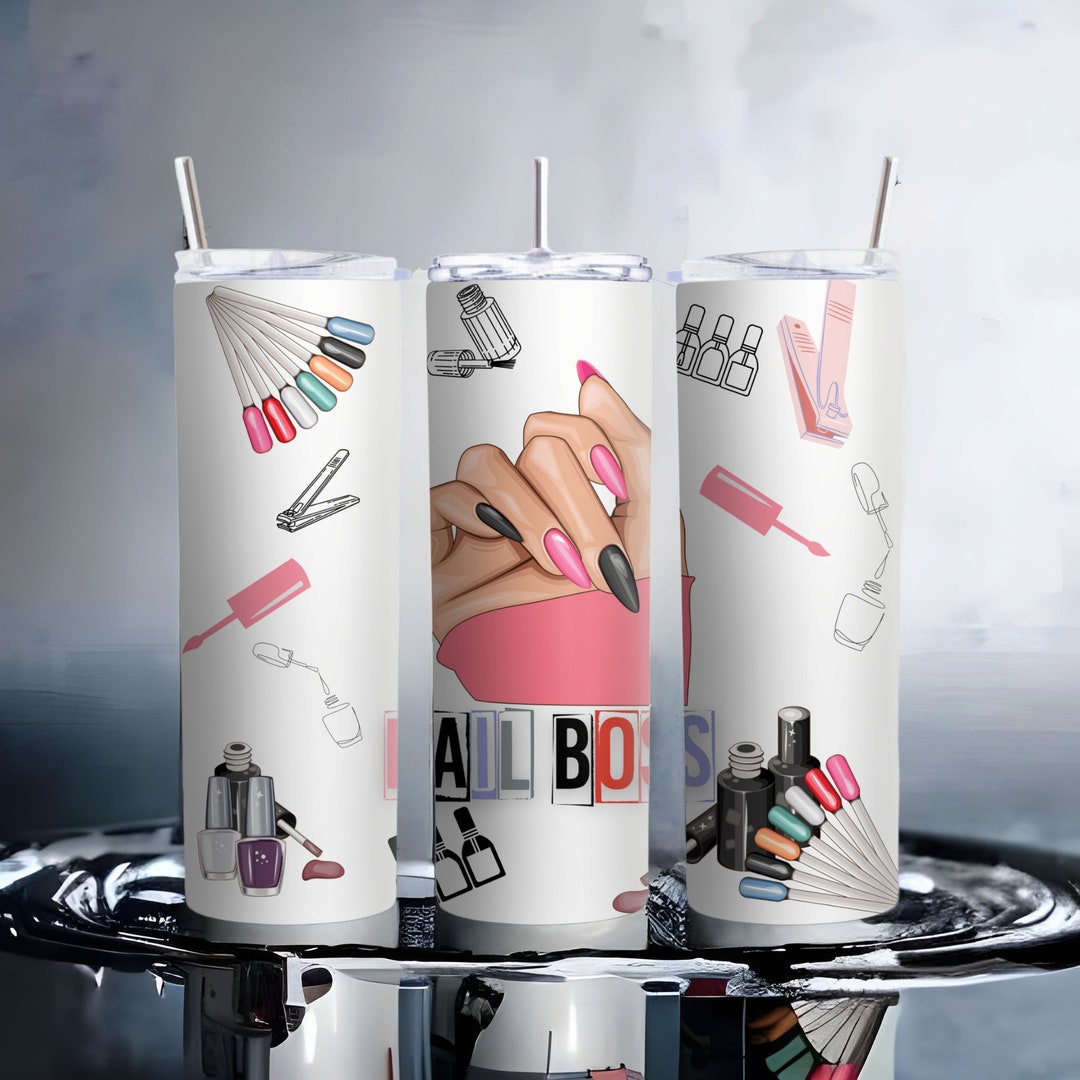 Nail Tech Tumbler, Nail Boss, Nail Tech Christmas Gift, Nail Tech - Etsy