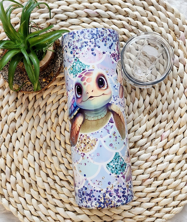 Turtles Tumbler Cup, Turtle Tumbler 20oz, Turtles Cup, Turtle Skinny ...