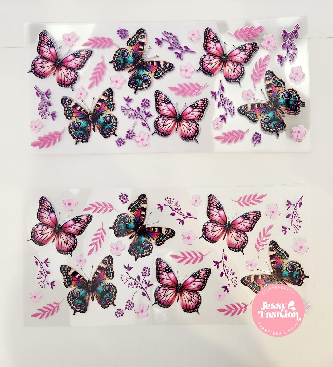Beautiful Butterflies Dtf Cup Wrap, Butterflies Uv Dtf Wrap, Butterfly ...