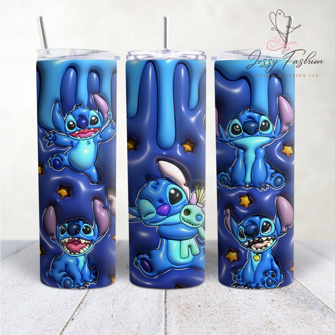 Inflated Stitch Tumbler Cup, Stitch Tumbler 20oz, Stitch Cup, Stitch ...