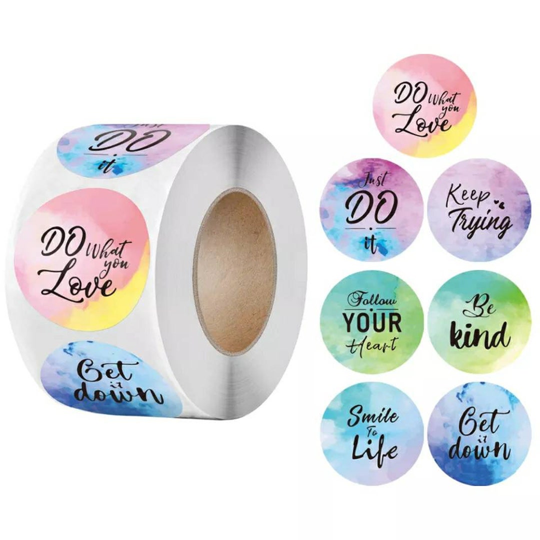 Motivational Stickers Be Kind Labels Well Done Stickers Reward Stickers ...