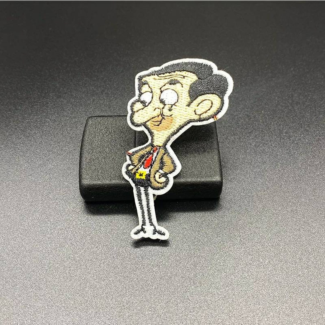 Cartoon Mr.bean Embroidered Iron Patch Mr Bean Badge Garment - Etsy