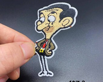 Mr. Bean Iron on Patch Patches Mr. Bean Patches Iron on - Etsy