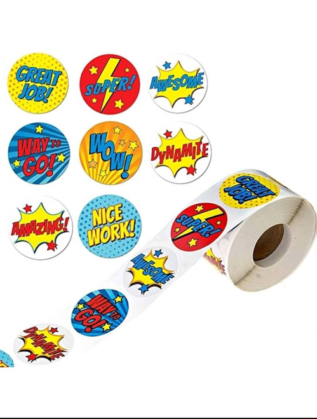 Well Done Stickers Great Job Labels Reward Stickers Motivational ...
