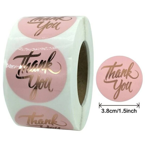 15 Big Thank you Stickers Tags Labels Small Business | Etsy