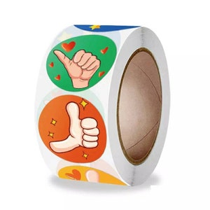 Thumb up Well Done Stickers Students Reward Labels Teachers Supplies ...