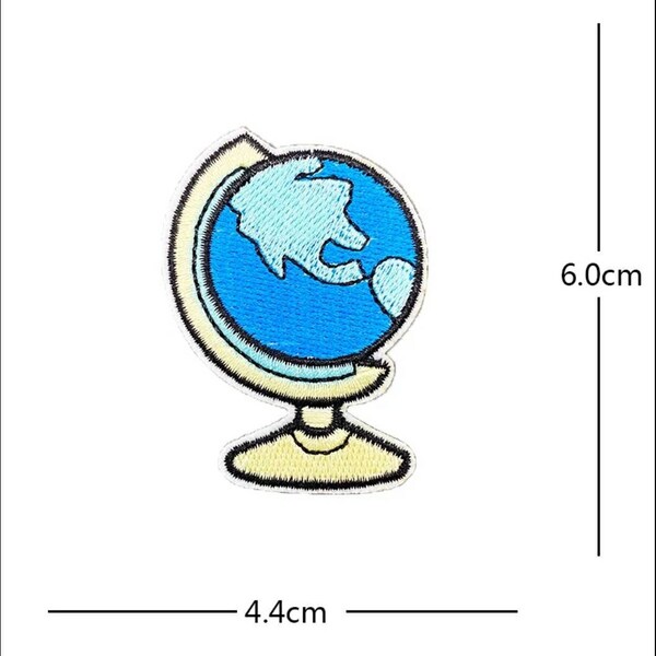 Globe Applique - Etsy