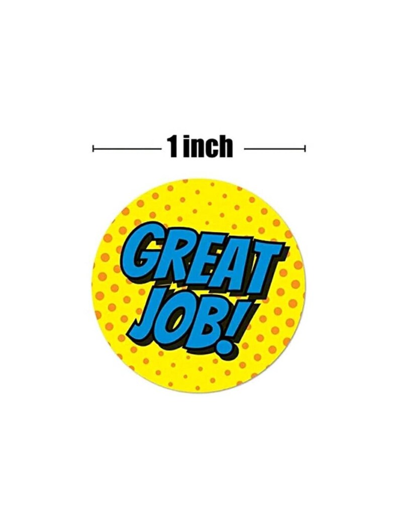 Well Done Stickers Great Job Labels Reward Stickers - Etsy