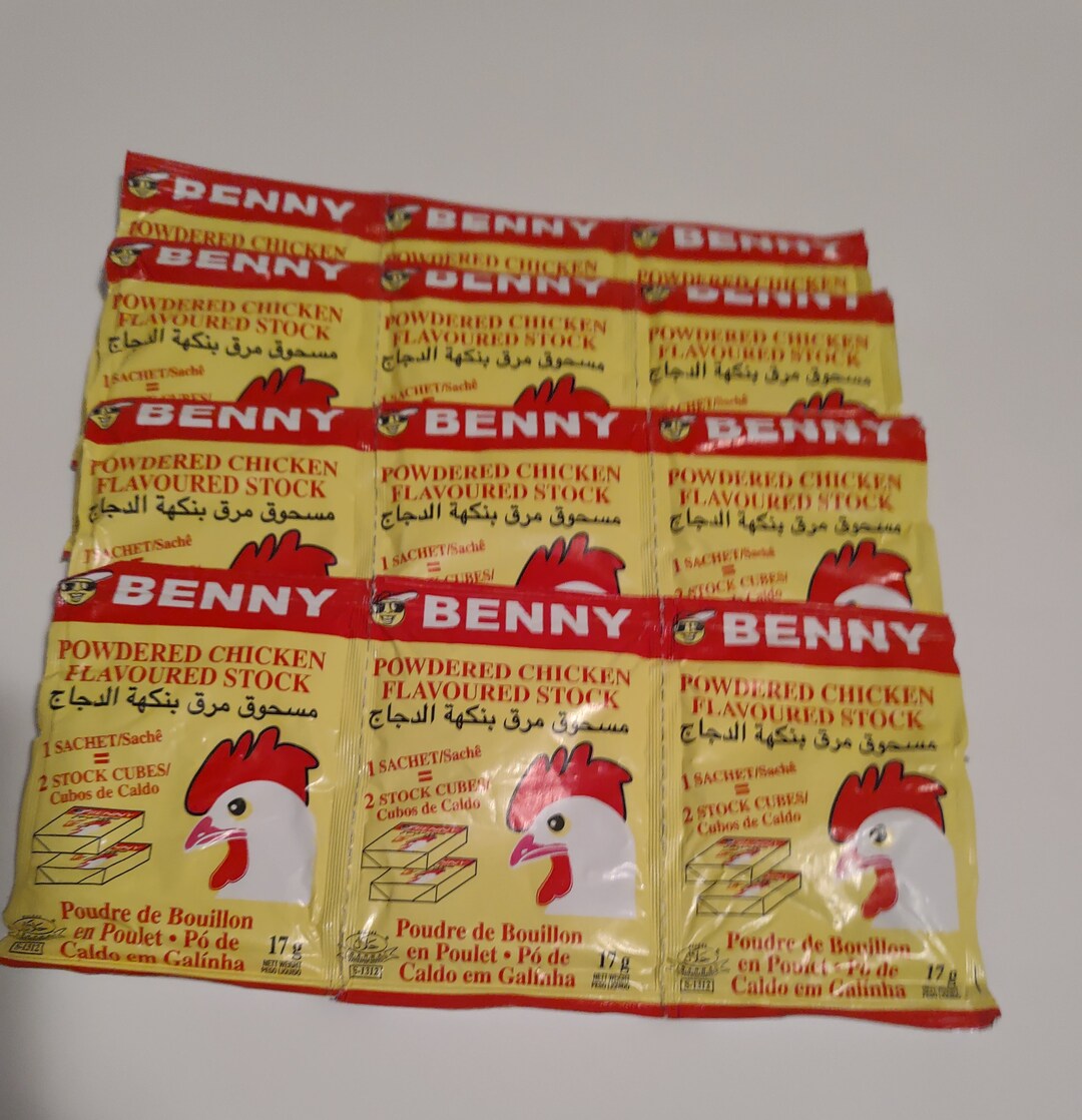 Benny Powdered Chicken Flavored Stock 17G X 9 - Etsy