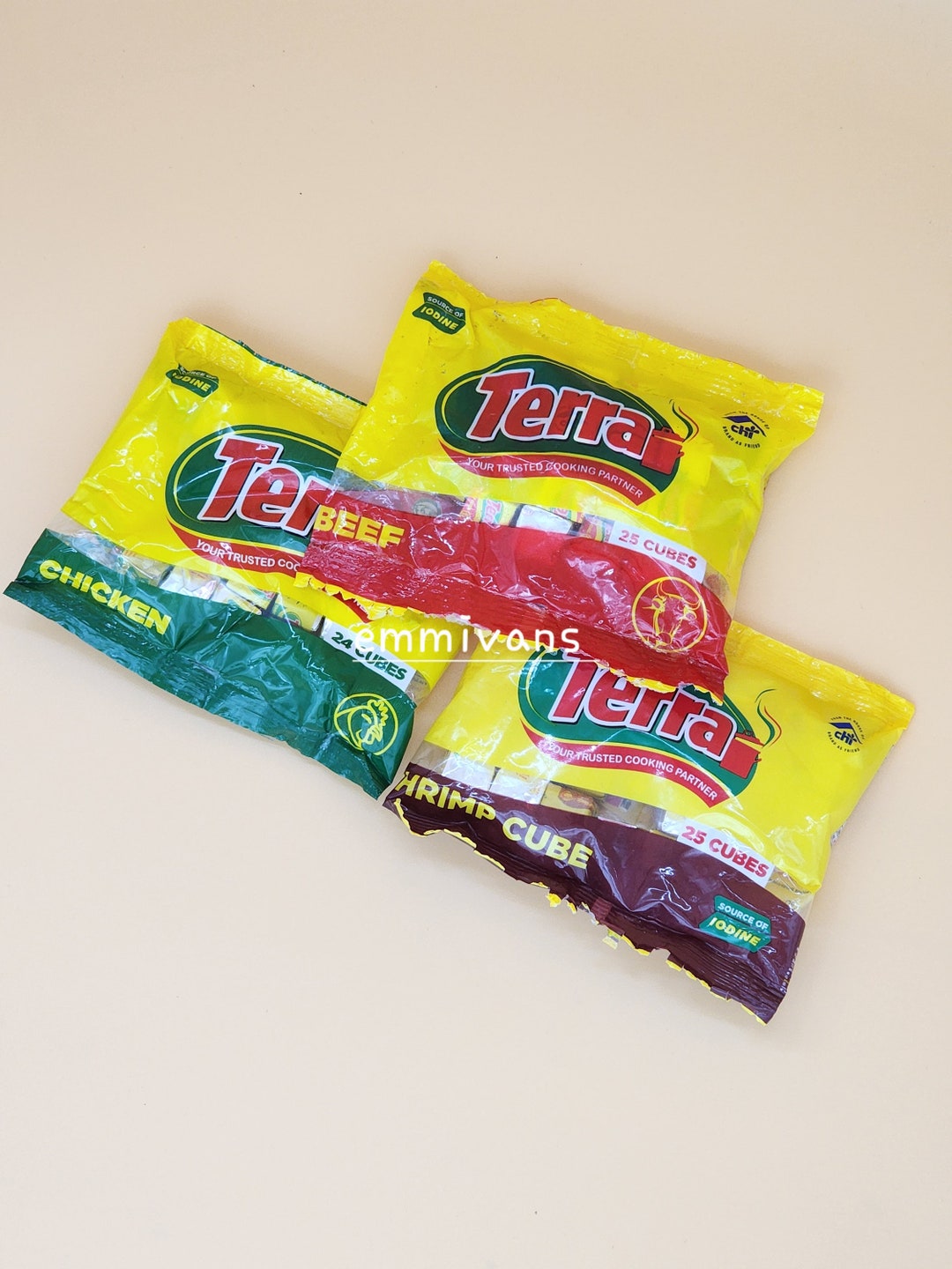 Terra Shrimp Terra Chicken & Terra Beef Seasoning Cubes - Etsy