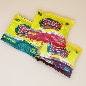 Terra Shrimp Terra Chicken & Terra Beef Seasoning Cubes - Etsy