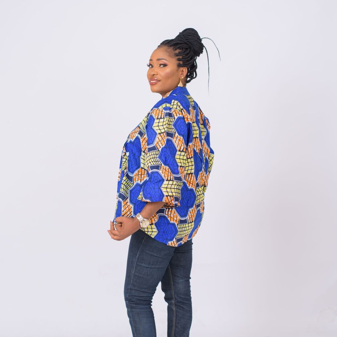 Ankara Women Blouse - Etsy