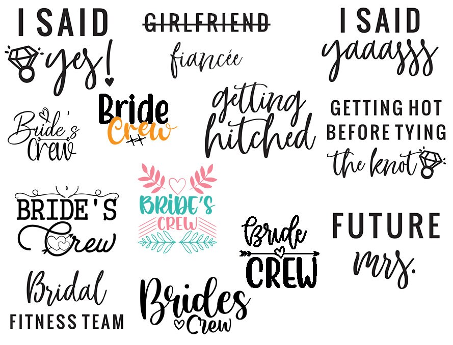 The Wedding SVG Bundle - Etsy