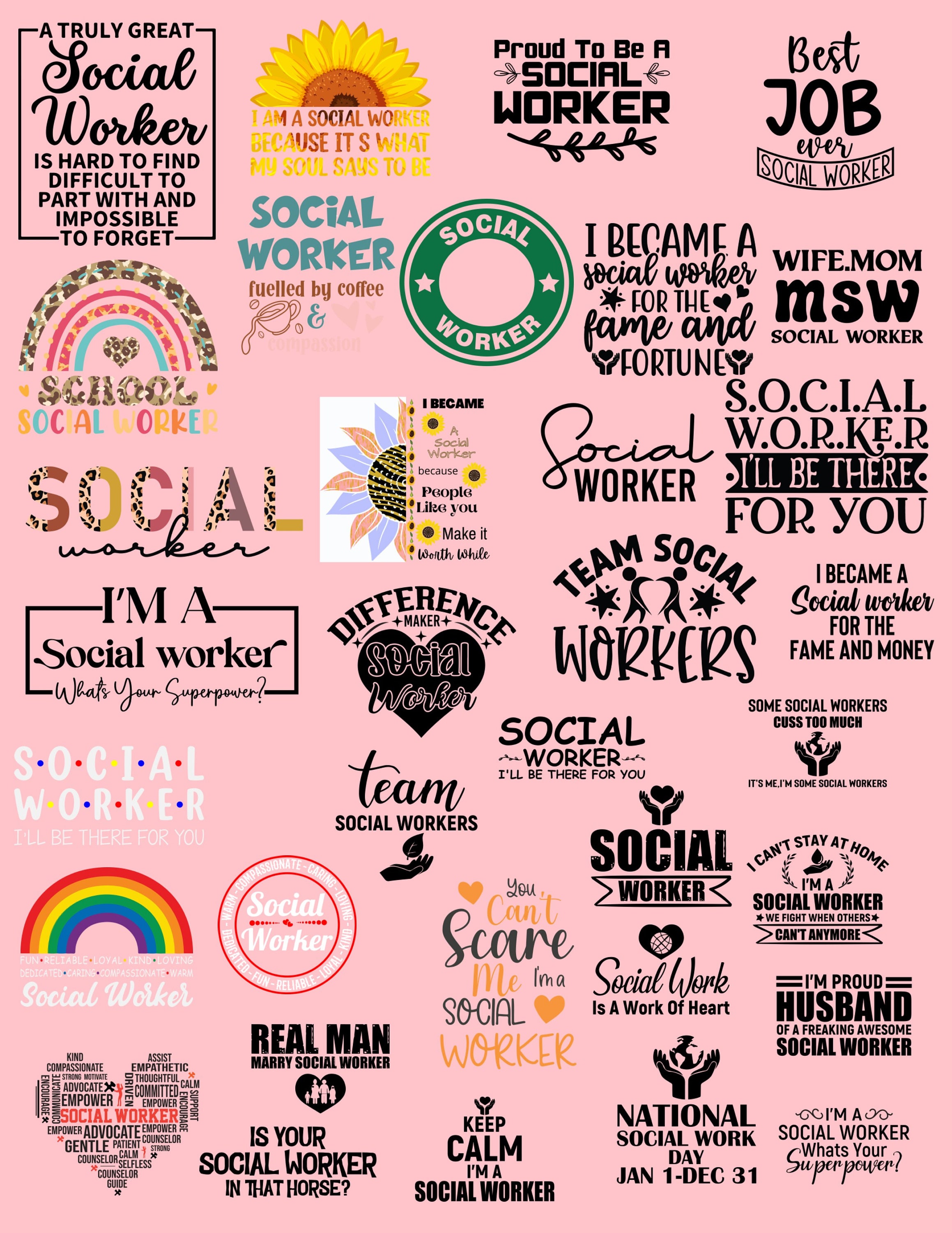 Social Worker Png, Jpeg, Dxf, Eps, Svg - Etsy