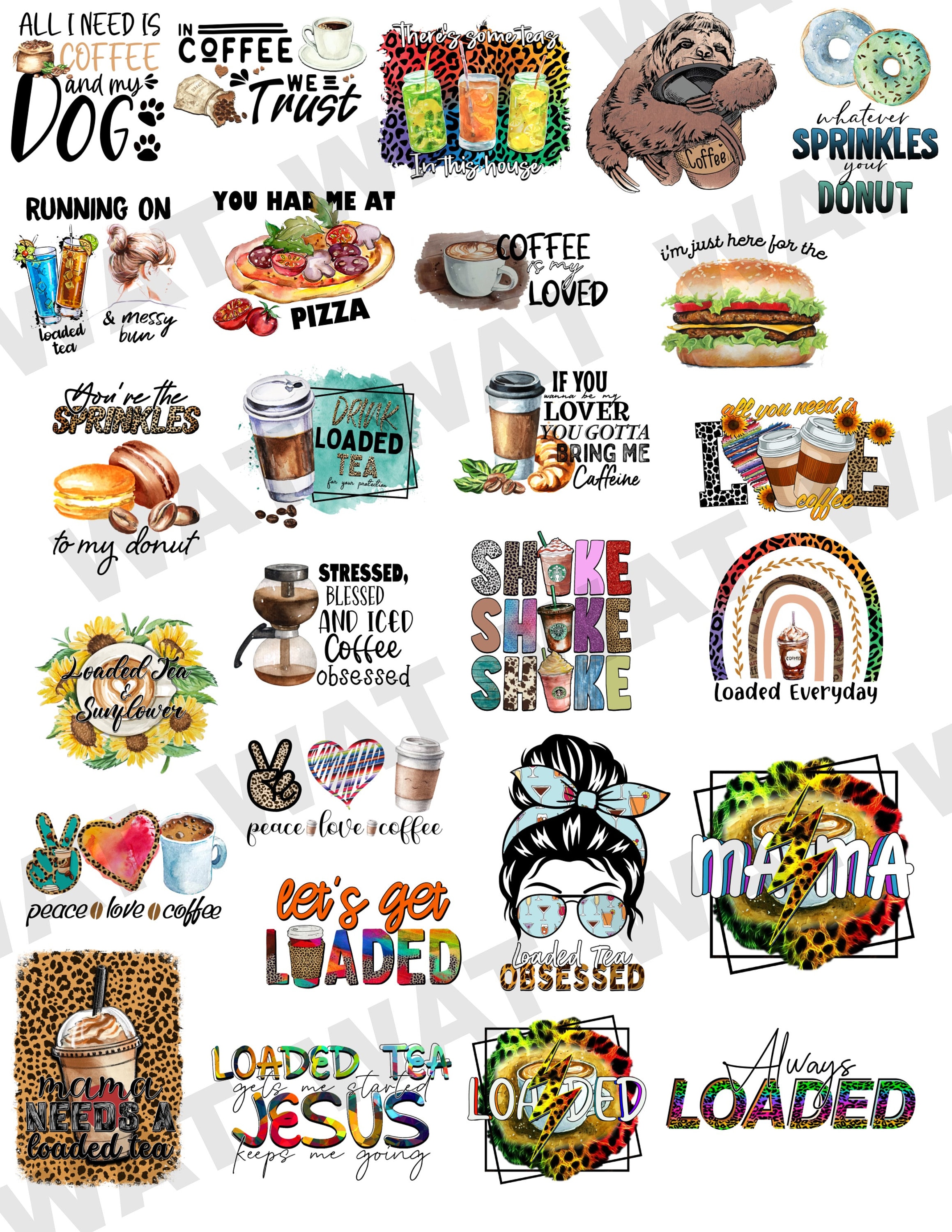 The Mega Coffee 300+ Sublimation Bundle | Images - Etsy