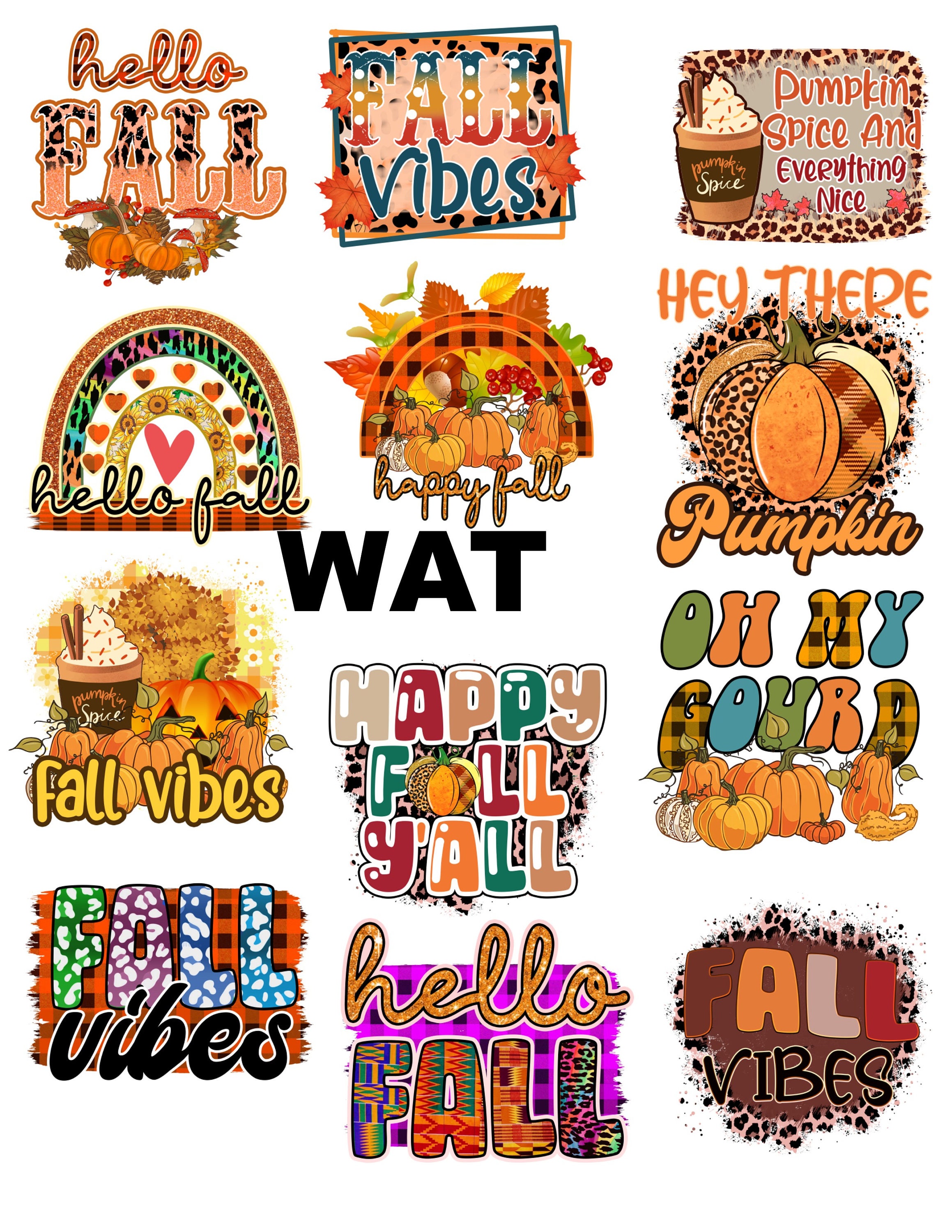 The Fall Bundle PNG Designs and MORE - Etsy