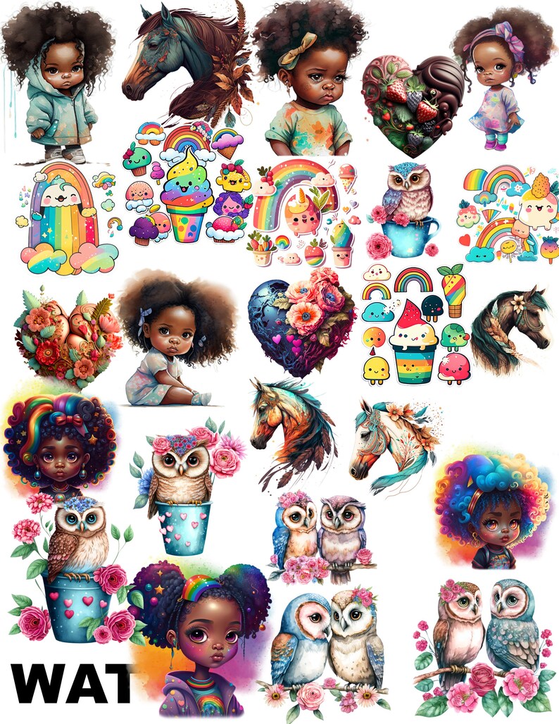 Printable Illustrations Bundle - Etsy