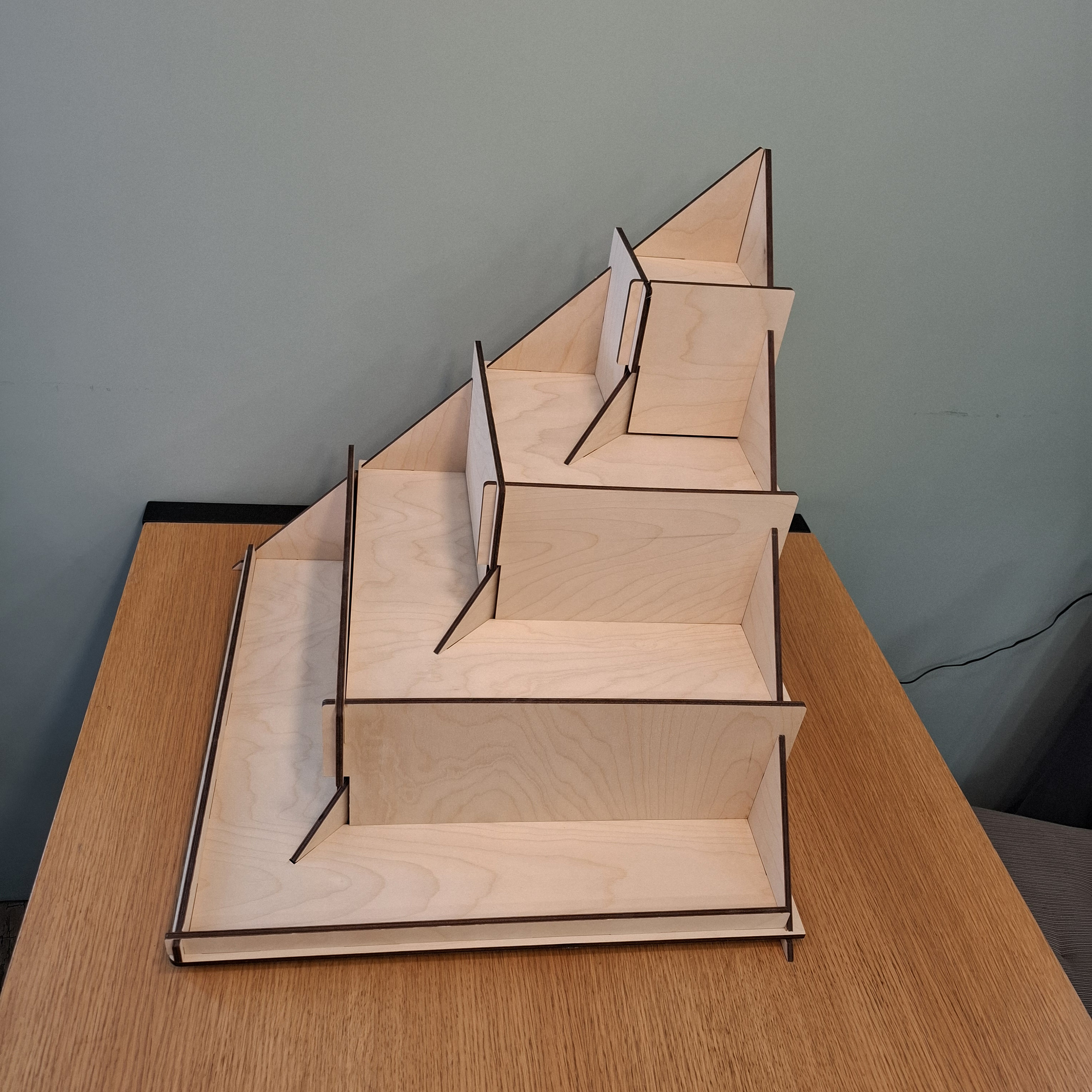 Laser Cut Modular Corner Merchandise Display Stand Shelf Holder Organizer Svg Dxf Template ...