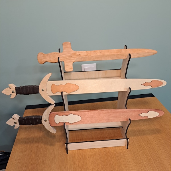 Laser Cut Sword Stand - Etsy