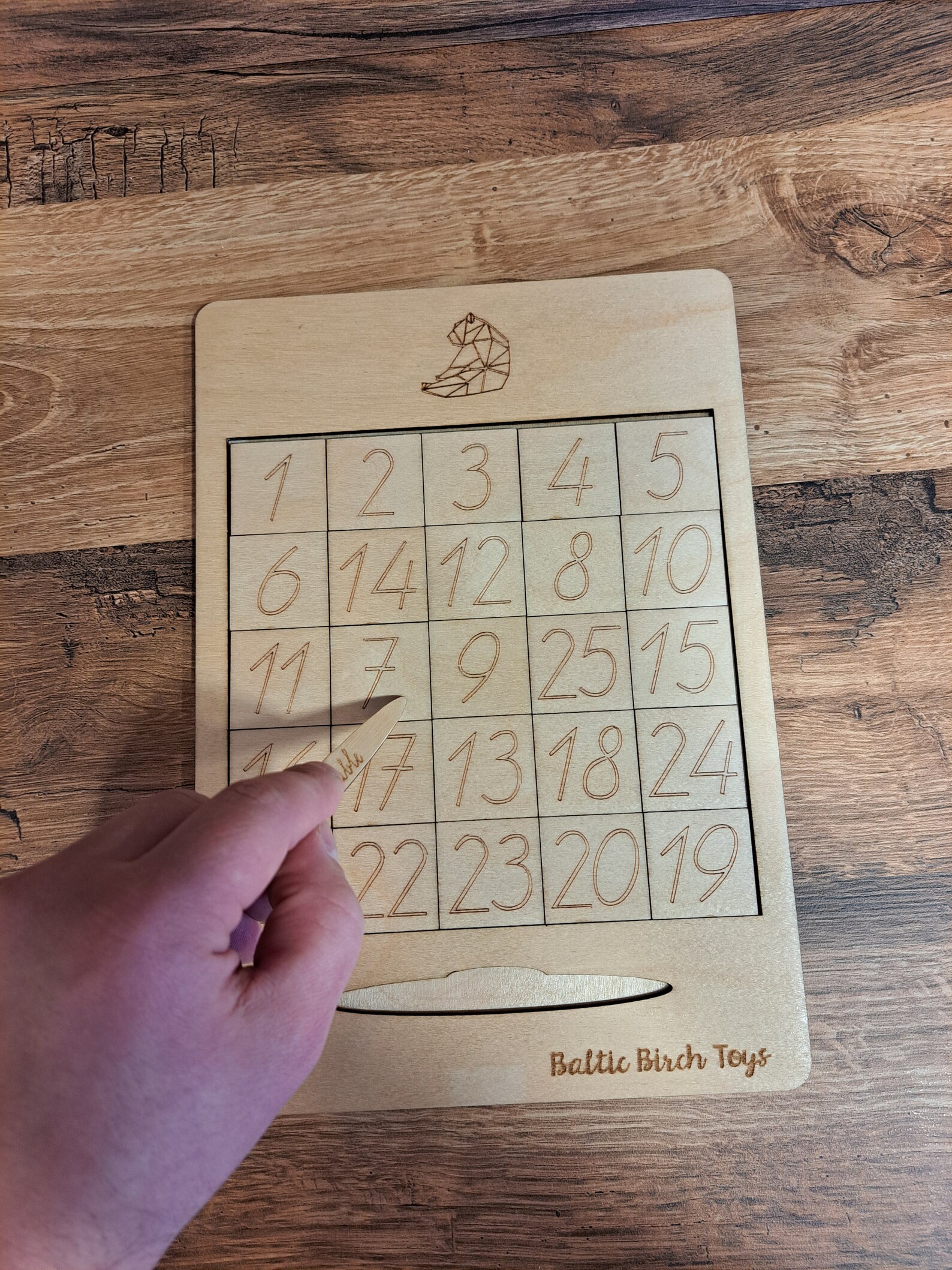 Laser Cut Schulte Table Montessori Game: Math Puzzle SVG (digital ...