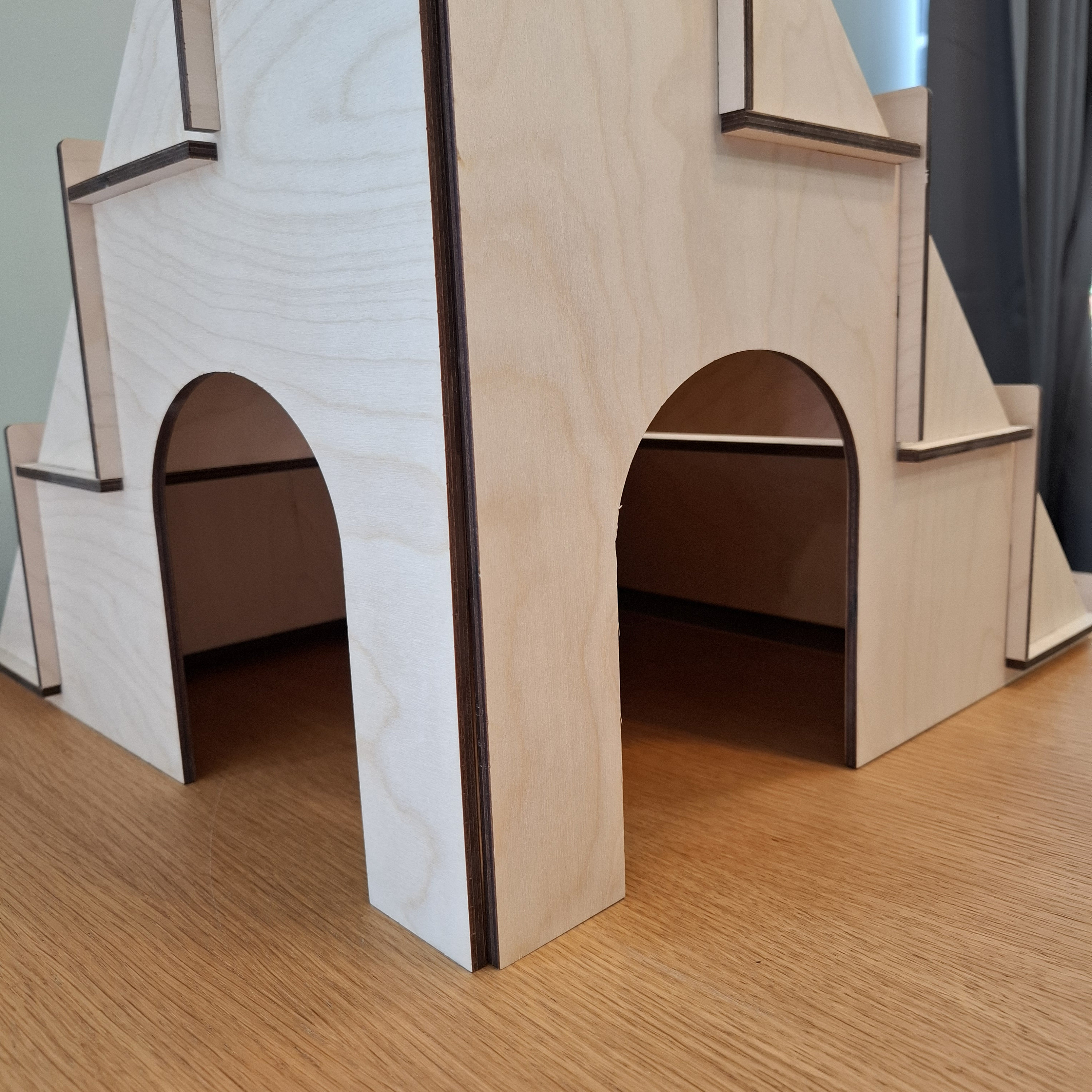 Laser Cut Modular Corner Merchandise Display Stand Shelf Holder ...