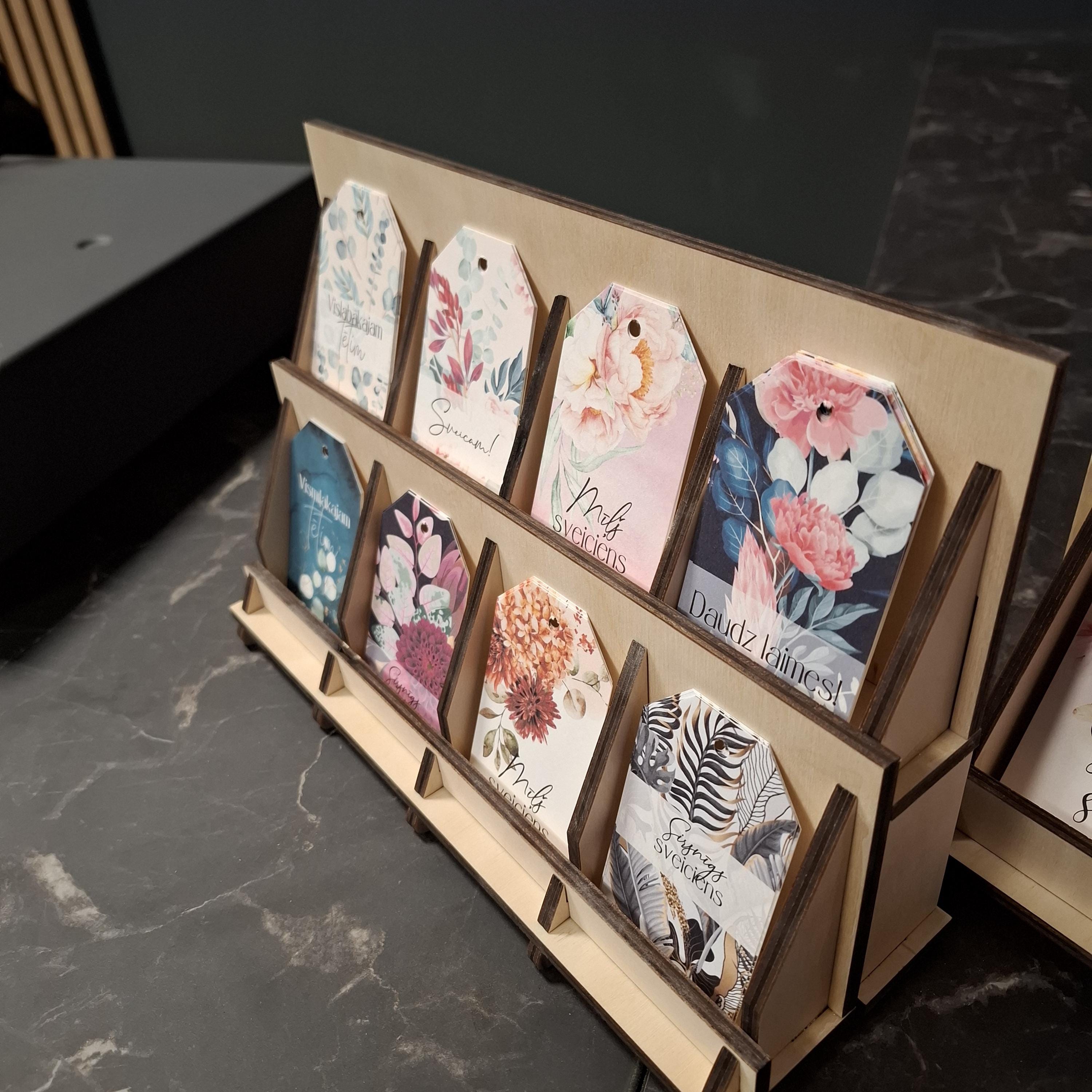 Laser Cut Card Display Stand SVG DXF: Vendor Display (digital Download ...