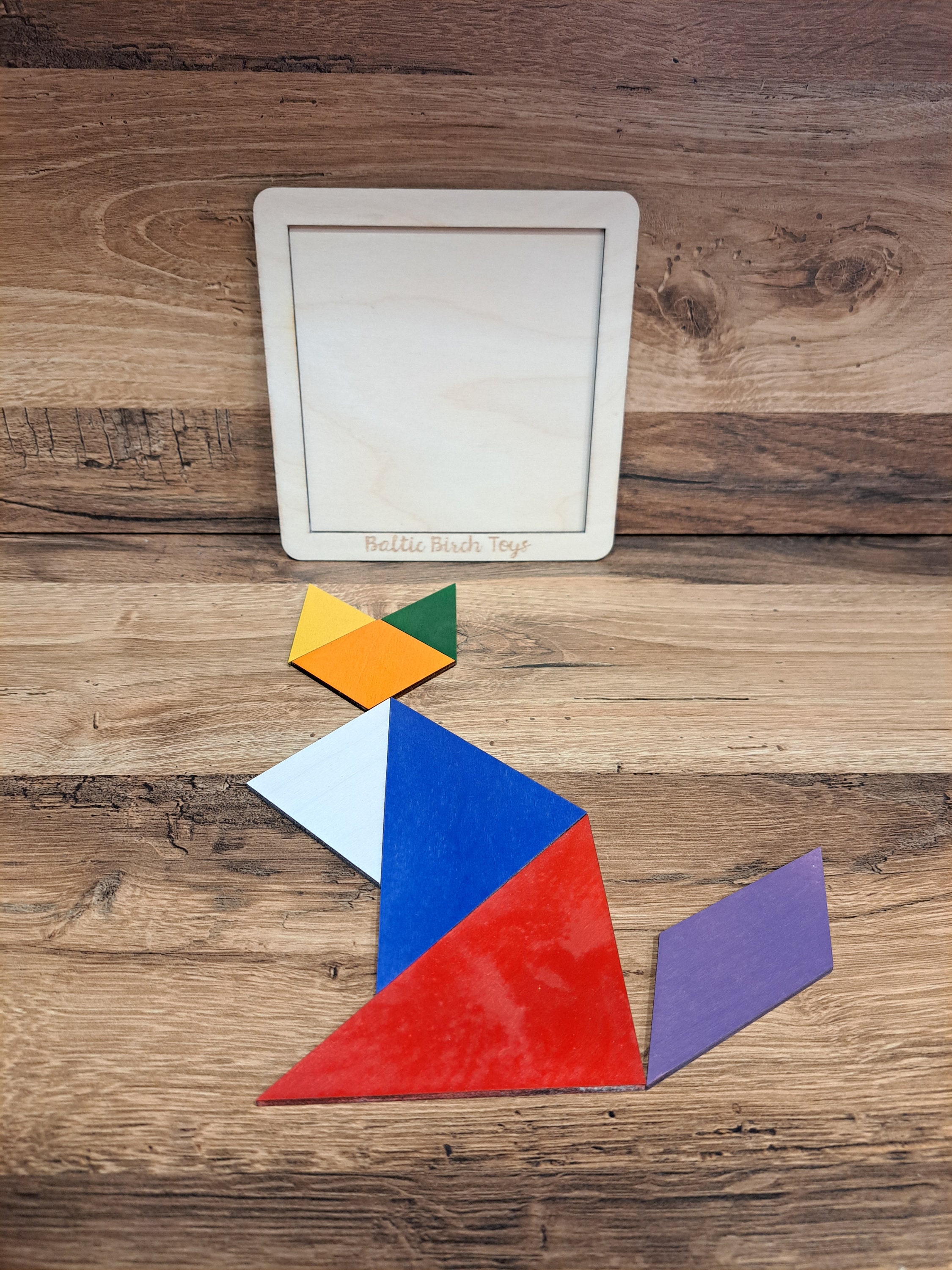 Laser Cut Tangram Wooden Toy / Wood Board Game Puzzle SVG File Jigsaw ...