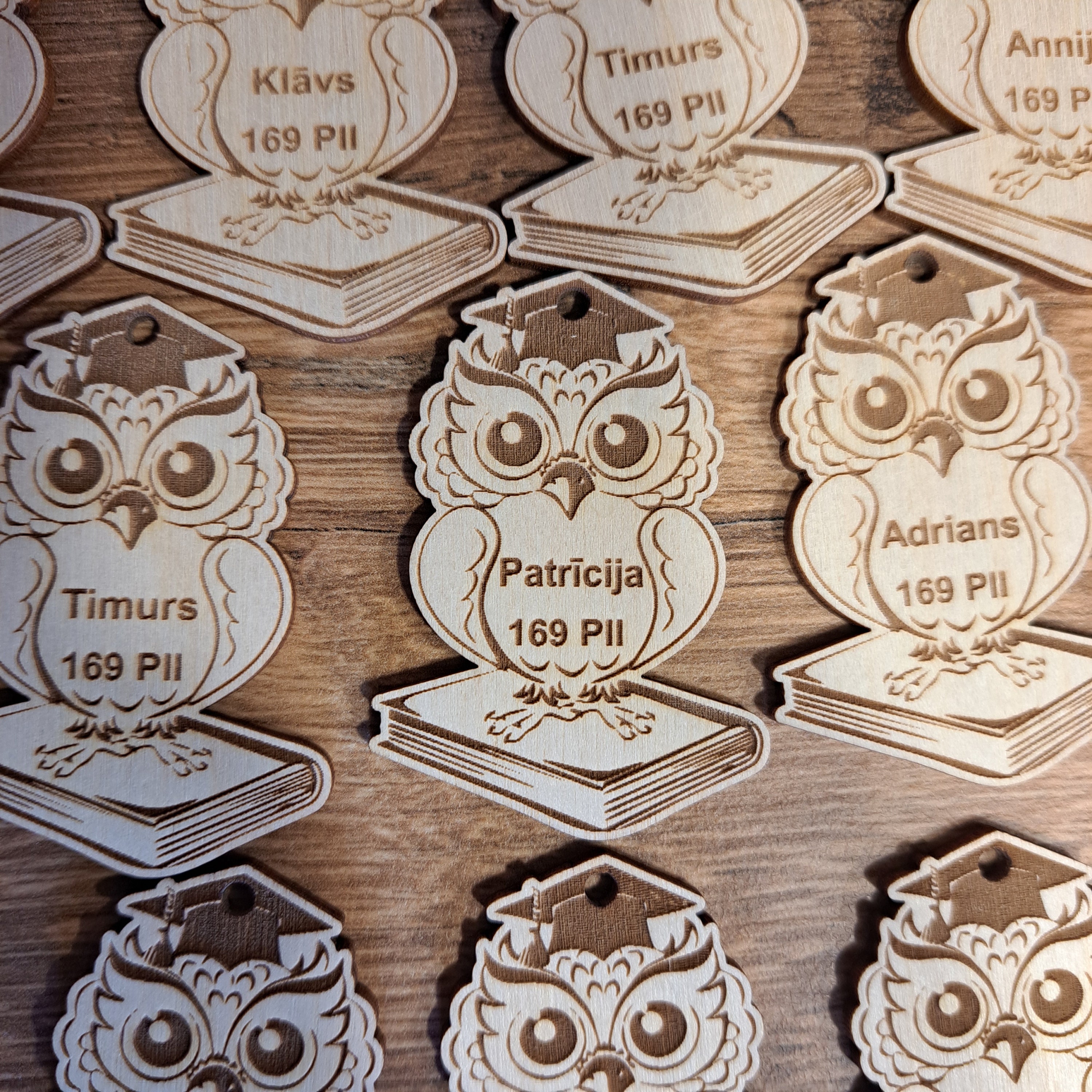 Laser Cut Wise Owl Personalized Medal Keychain SVG Fitting for a ...