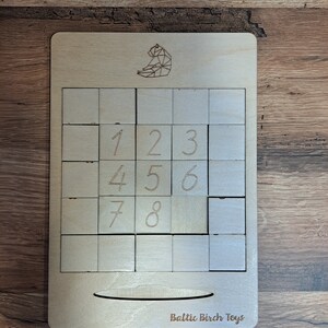 Laser Cut Schulte Table Montessori Game: Math Puzzle SVG (digital ...