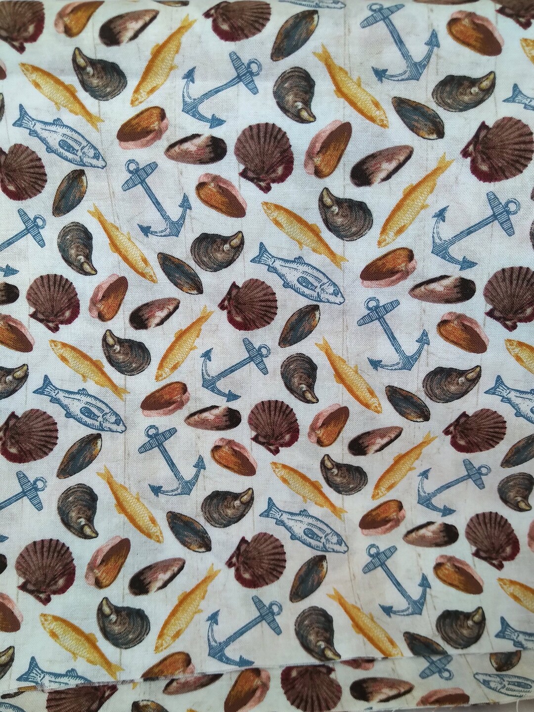 Fish Anchors Shells Custom 3 Layer 2 Layer Reusable 100% - Etsy