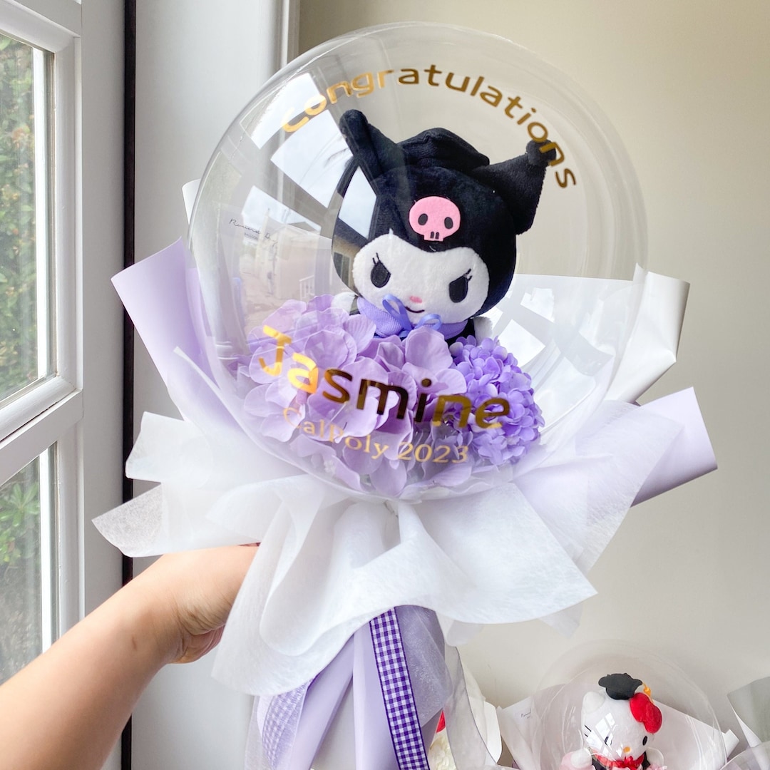 Kuromi Graduation Flower Balloon : Sanrio Flower Balloon, Graduation ...