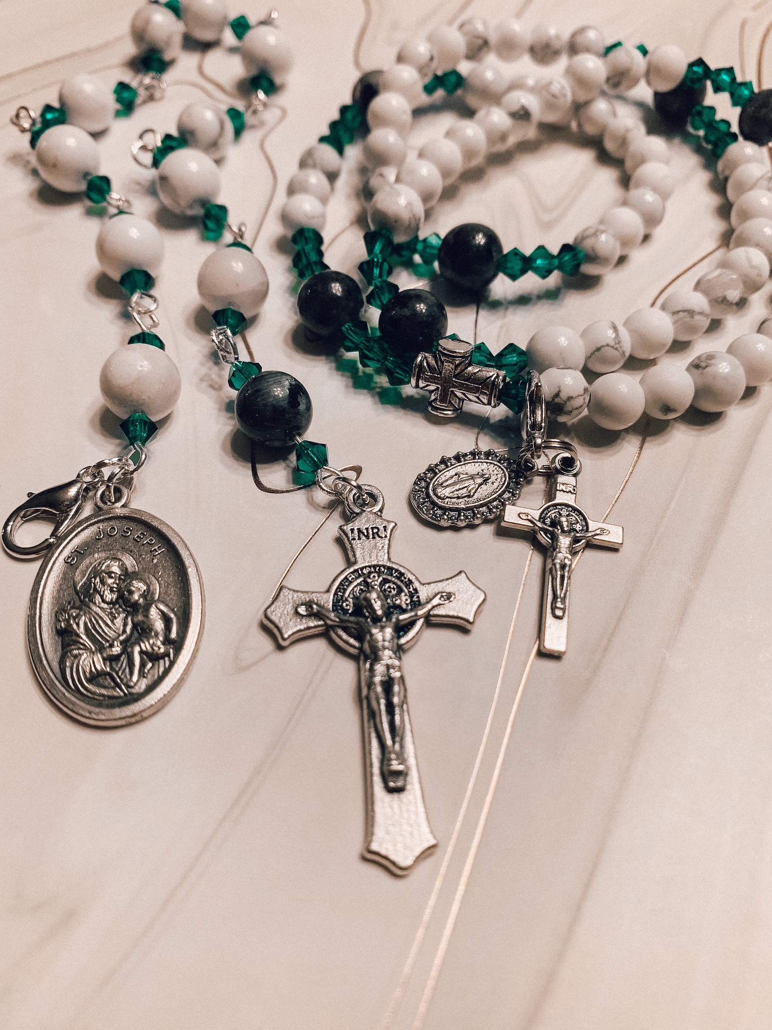 Stretch Rosary Bracelet - Customizable, Catholic Gift, Wearable Rosary ...