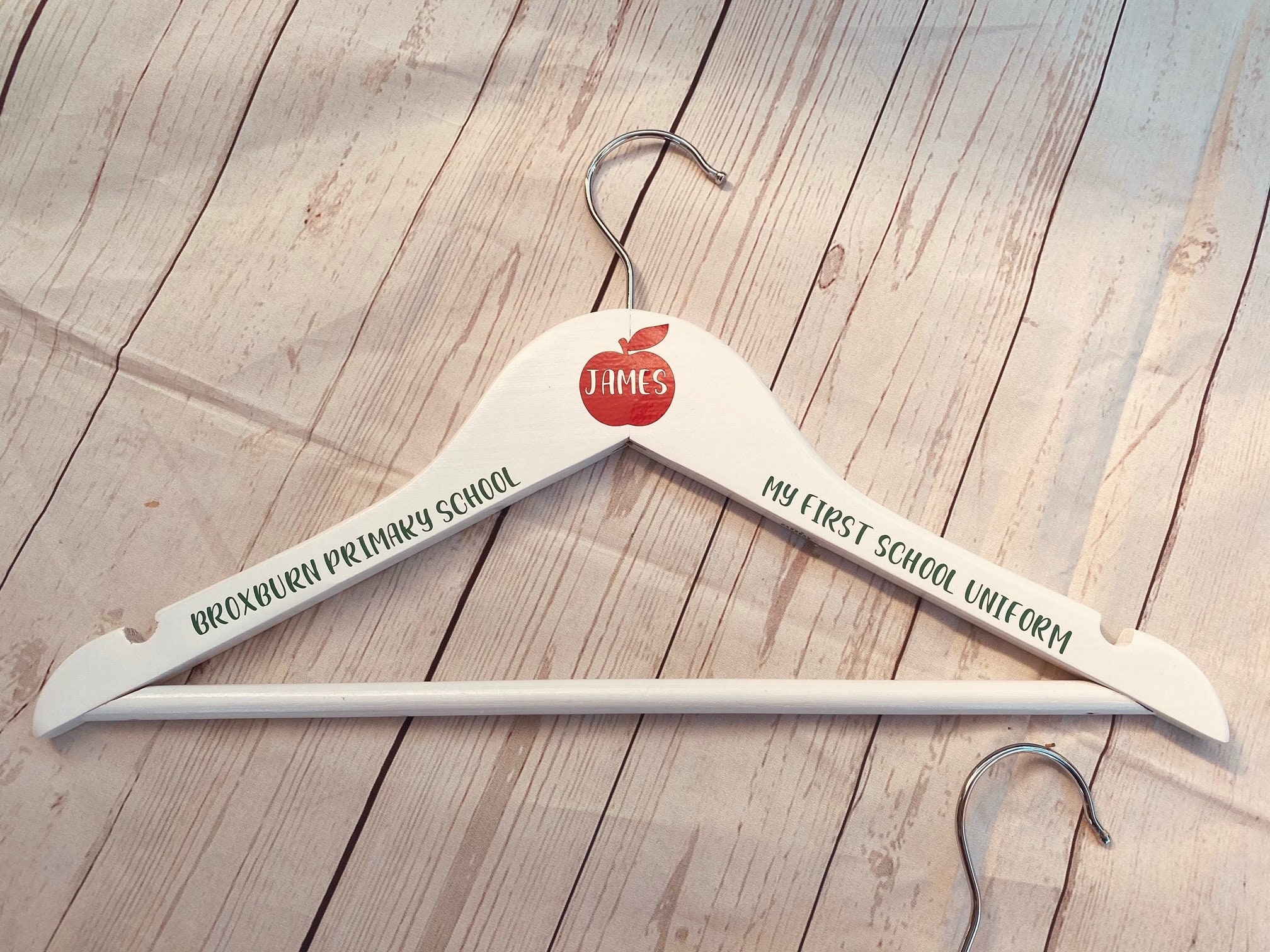 Personalised My First School Uniform Hanger First Day At | Etsy