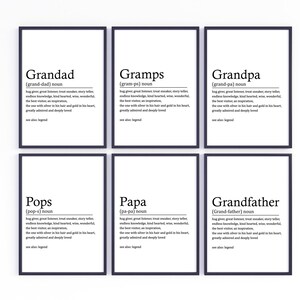 Grandad-gramps-grandpa-pops-papa-grandfather -word Definition Unframed ...